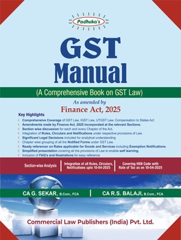 GST Manual 6th Edition 2025 – Complete GST Law Guide - Taxsutra Reservoir
