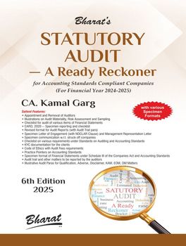 Statutory Audit - A Ready Reckoner (6th Edition, 2025) - Taxsutra Reservoir
